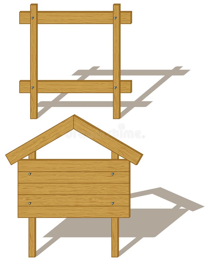 Blank wood signs stock vector. Illustration of board - 15002144