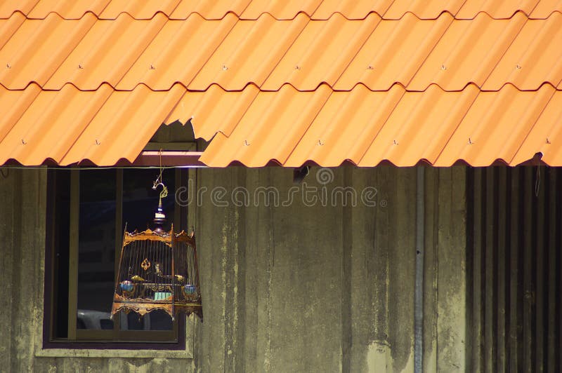 Wood bird cage stock image. Image of animal, captive - 33980623