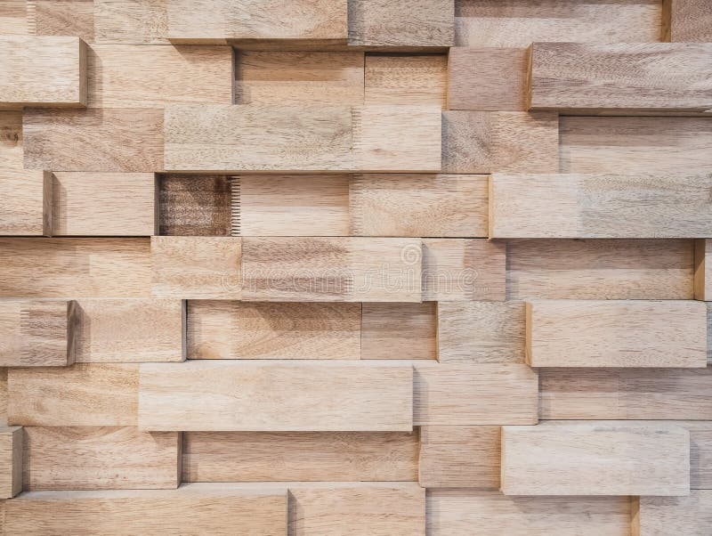 Wood Block Pattern Wall Texture Background Stock Image - Image of ...