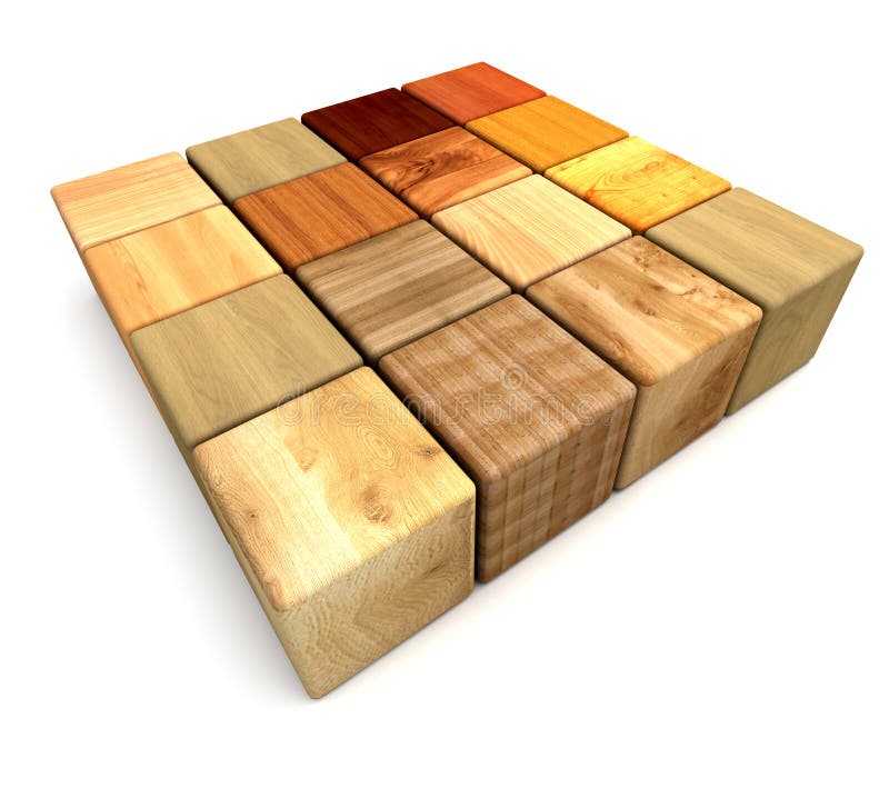 Cubes Different Types Wood Stock Illustrations – 59 Cubes Different ...