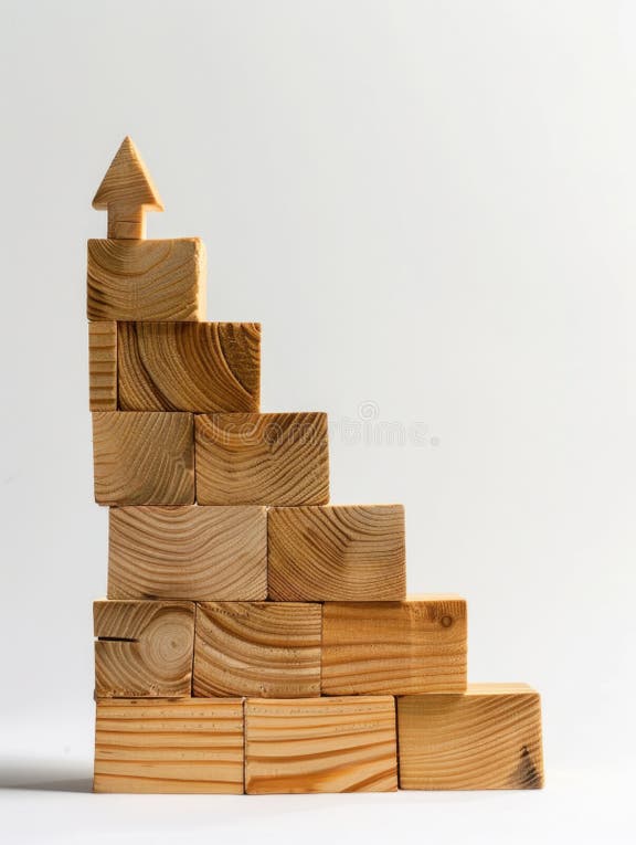 Wood Blocks Step Ladder stock image. Image of kids, tools - 366549517