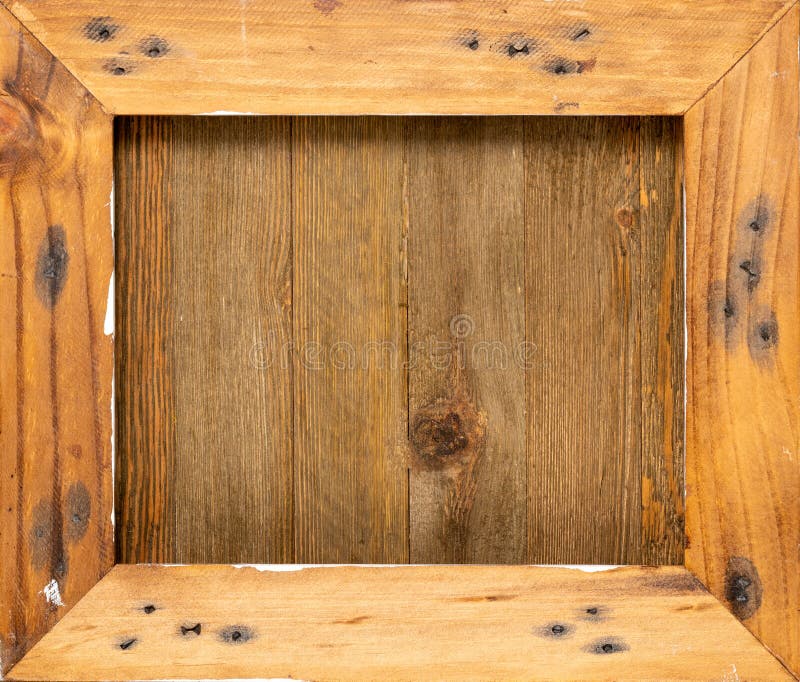 Wood Board Framed in Vintage Frame Stock Photo - Image of concept, copy ...