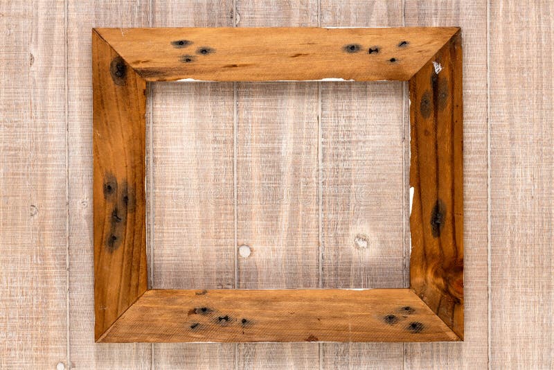 Wood Board Framed in Vintage Frame Stock Photo - Image of pine, shape ...