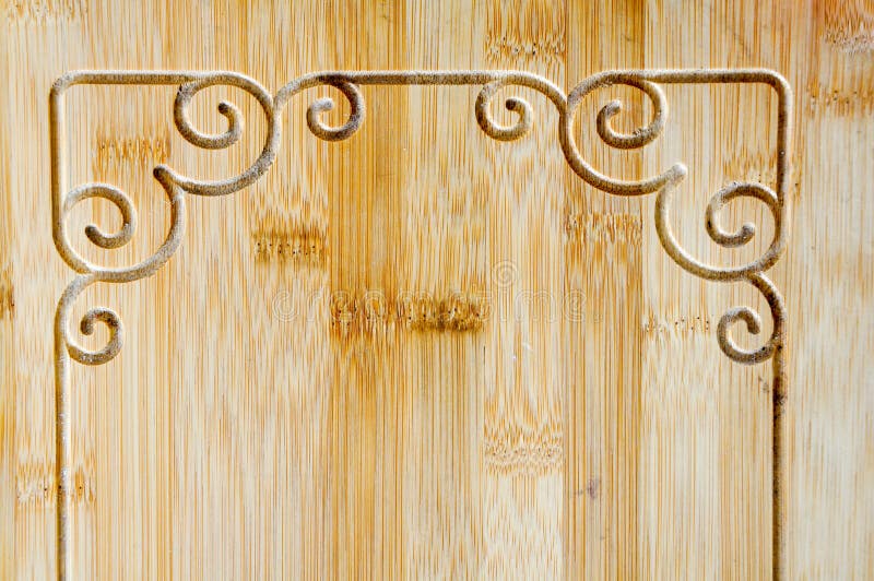 Wood Board Texture with Decorative Border Pattern Stock Photo - Image ...