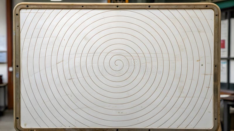 Wood Board White Old Style Abstract White Board with Abstract Spiral ...