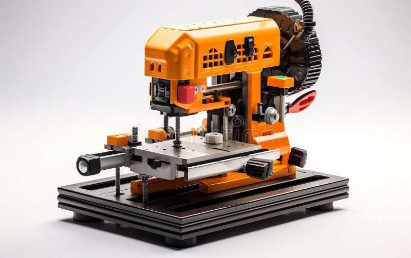 Wood Boring Machine Isolated on Transparent Background. Stock ...