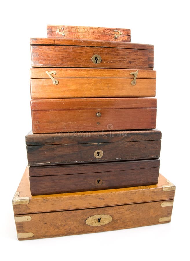 Wood Box Isolated stock image. Image of container, antique - 5922503