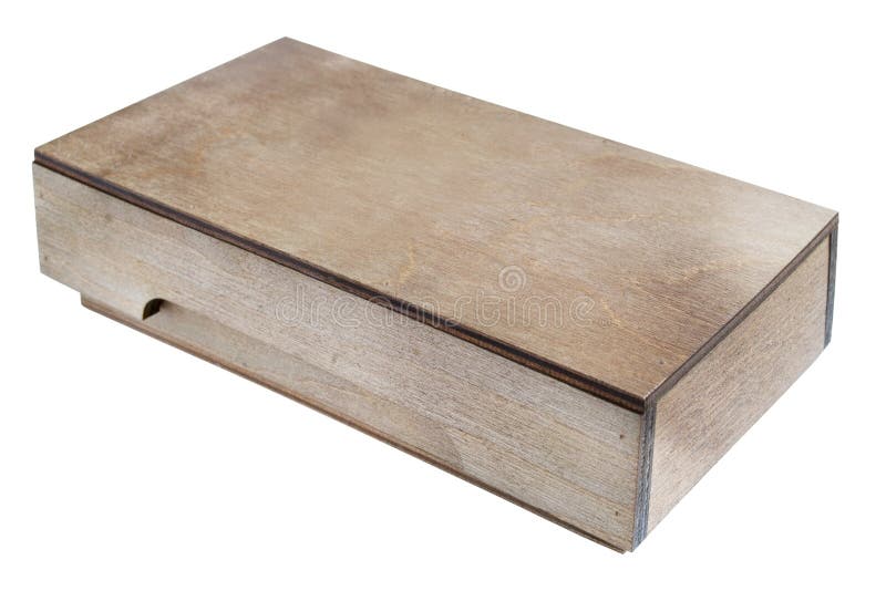 Wood box isolated stock image. Image of pack, closed - 238948743
