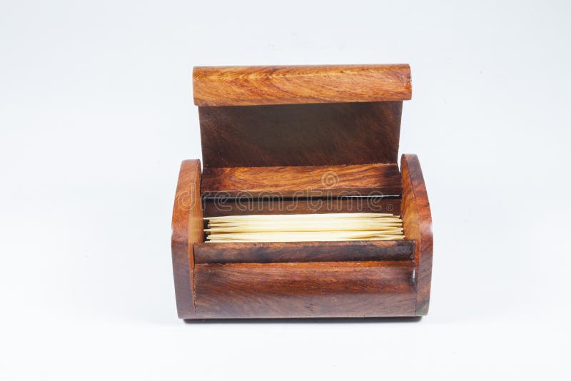 Wood Box of toothpicks stock image. Image of individual - 39600457