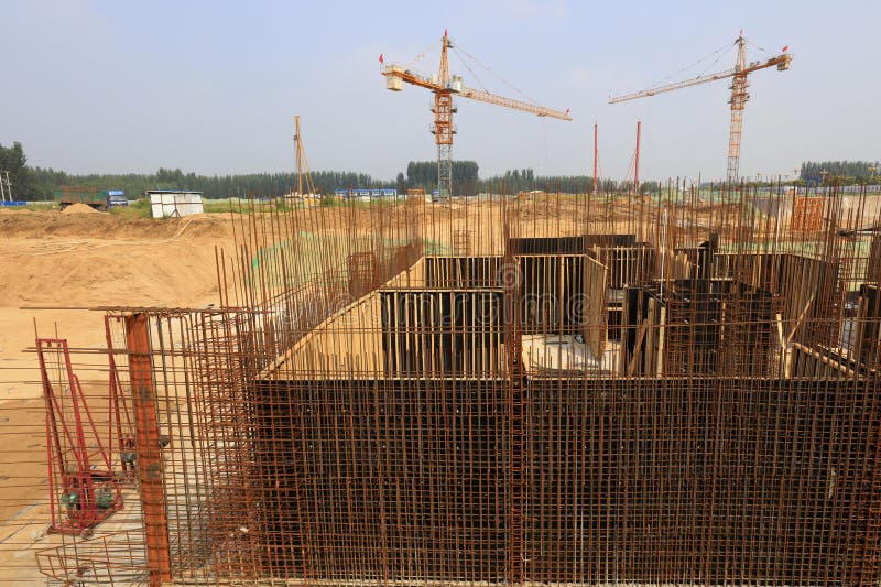 Wood Bracket in a Construction Sites Editorial Photo - Image of ...