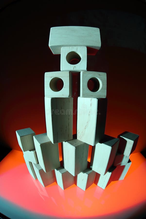 Wood brick tower stock photo. Image of solid, block, tower - 41294410