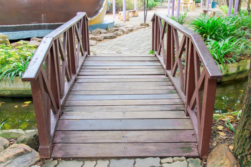 Wood bridge stock image. Image of bridge, nature, beauty - 40505173