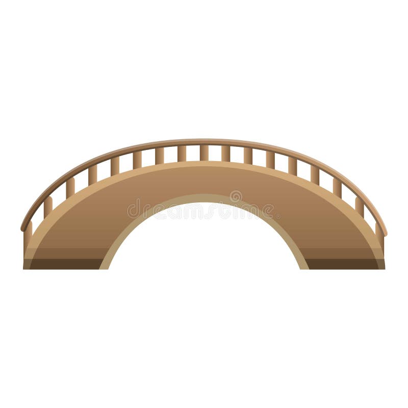 Wood Bridge Icon, Cartoon Style Stock Vector - Illustration of cartoon ...