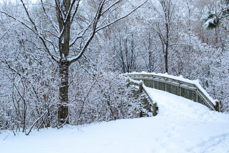 Bridge in the snow stock image. Image of japanese, historic - 94048787