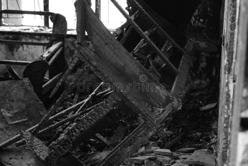Burned out home stock photo. Image of destruction, loss - 1603282