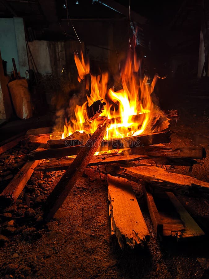 Wood burning coal stove stock image. Image of burning - 266373697