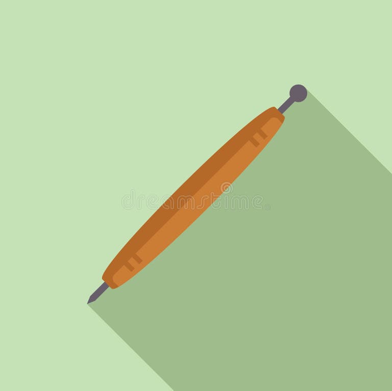 Wood Burning Tool for Pyrography Creating Design Stock Vector ...