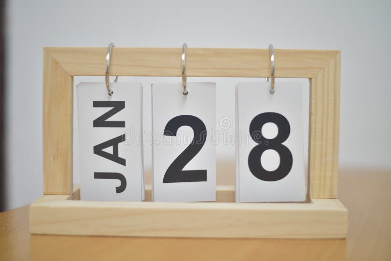 Wood Calendar on Blur Background Stock Image - Image of memories ...