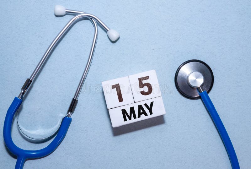 Wood Calendar with Date and Old Clock. Wednesday 15 April Stock Image ...