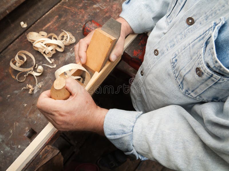 Wood carver at work stock photo. Image of labor, male - 20875618