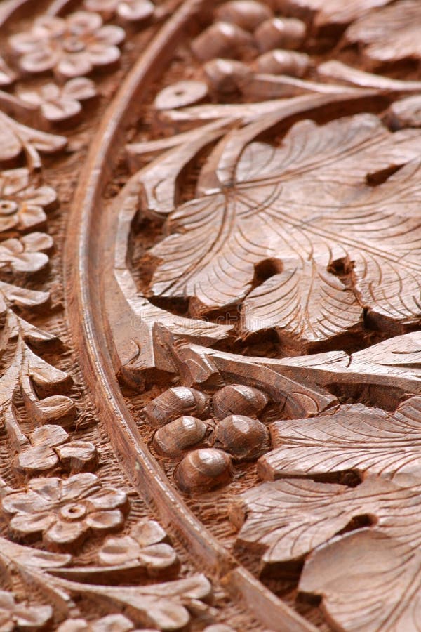 Phoenix, wood carving stock image. Image of leaf, bird - 22333087