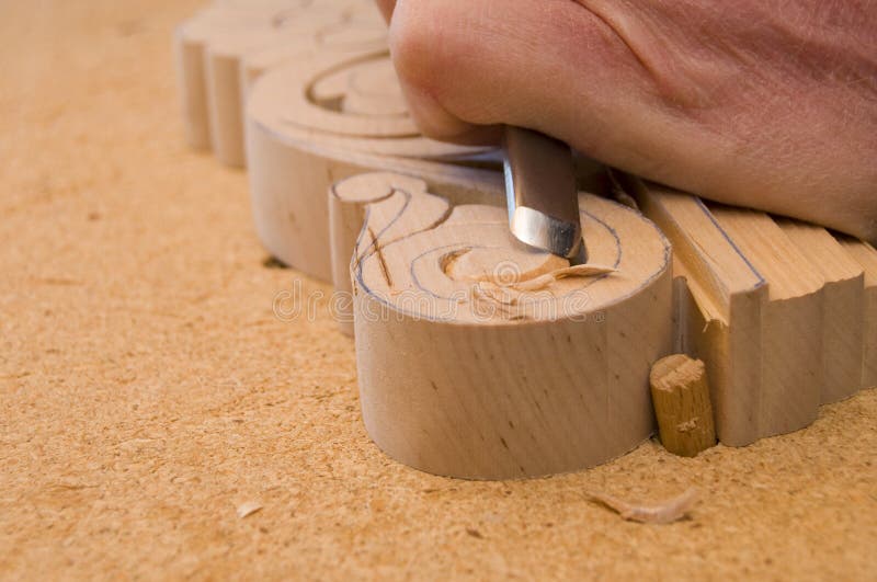 Wood carver at work stock image. Image of hands, create - 10859821