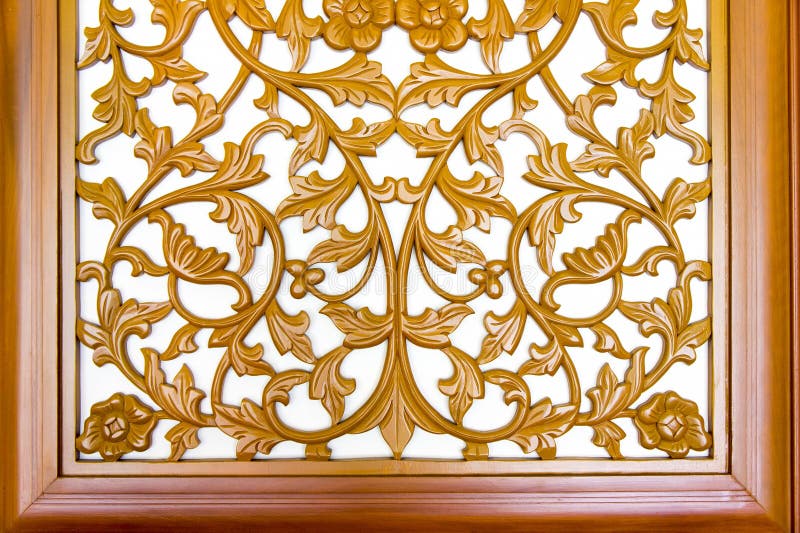 Filigree wood carvings stock image. Image of wood, style - 25383067