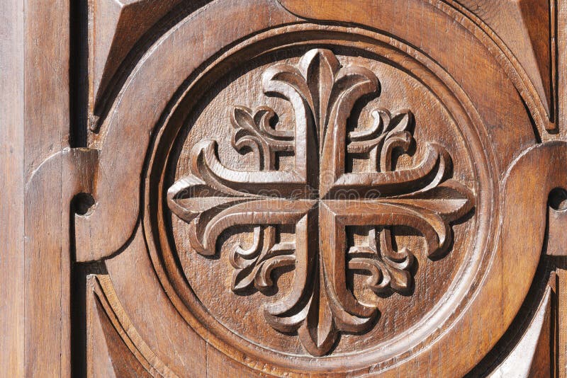 Wood Carving Patterns, Element of Decor Stock Photo - Image of detail ...