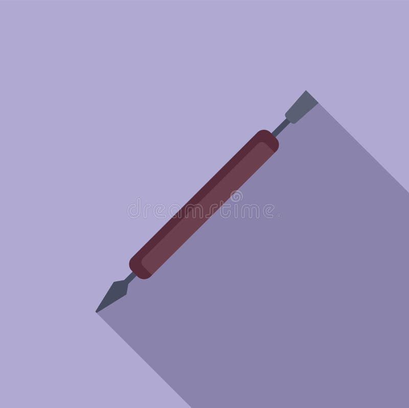 Wood Carving Tool Chisel Icon Flat Design Stock Image - Image of carve ...
