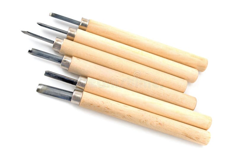 Wood carving tools stock image. Image of spruce, hobbies - 29698143