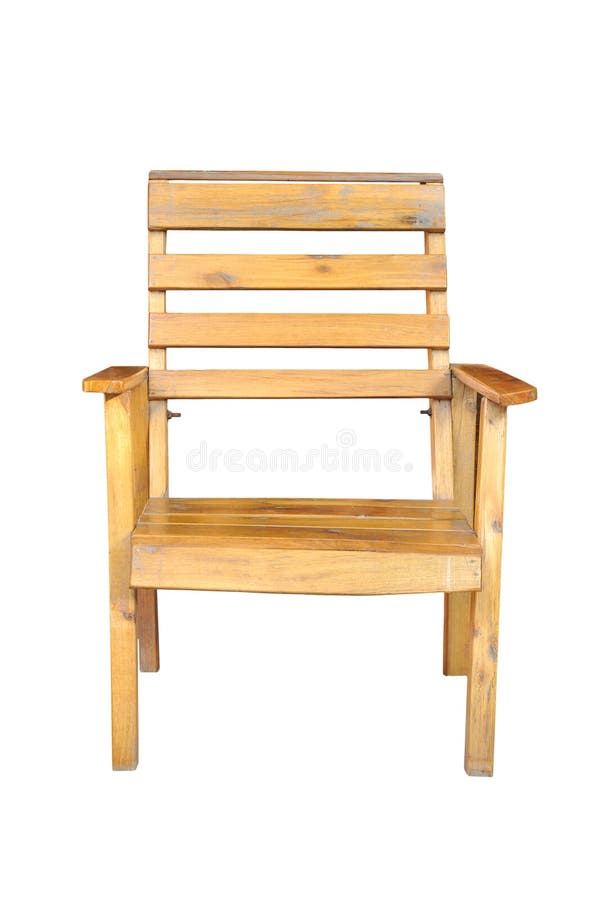 Wood chair isolated stock photo. Image of interior, chair - 22225226