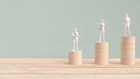 The Wood Chart for Business Concept 3d Rendering Stock Illustration ...