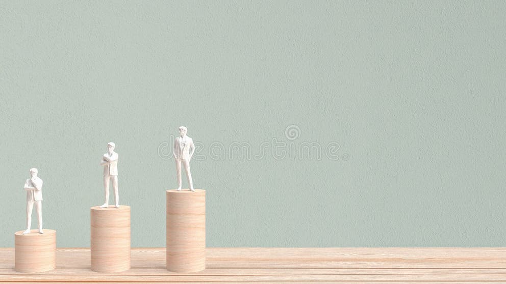The Wood Chart for Business Concept 3d Rendering Stock Illustration ...