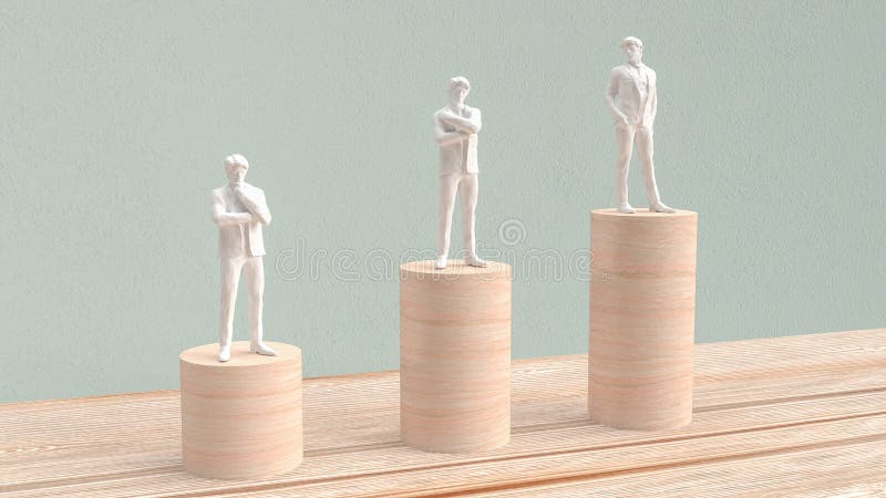 The Wood Chart for Business Concept 3d Rendering Stock Illustration ...