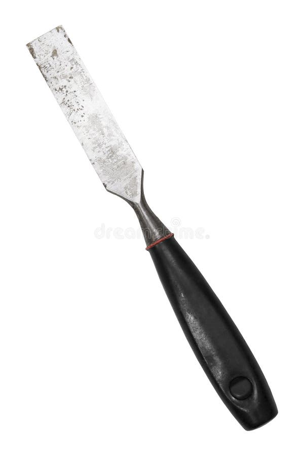 Wood Chisel Isolated on White Background Stock Photo - Image of wooden ...