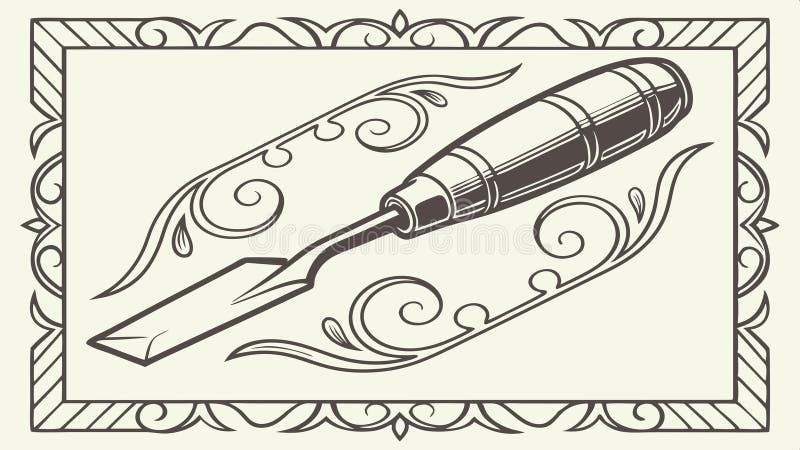 Wood Chisel Tool, Woodworking and Carpentry Vector Design Generative AI ...