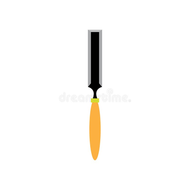 Wood chisel vector stock vector. Illustration of handmade - 197446769