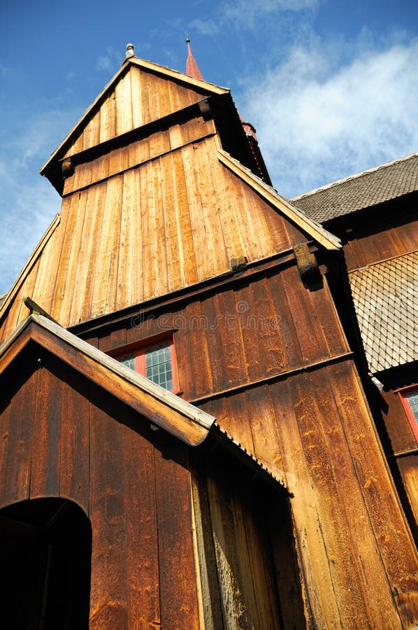 Wood church stock image. Image of scene, nordic, heritage - 6433727