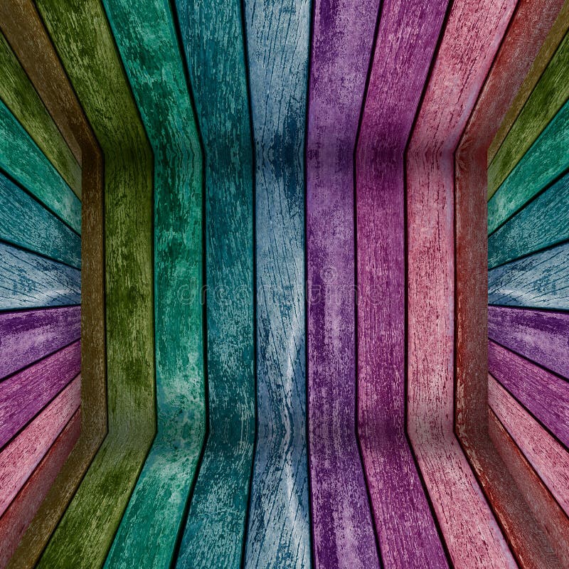 Color Wood Panels Perspective Stock Image - Image of retro, panel: 21961583