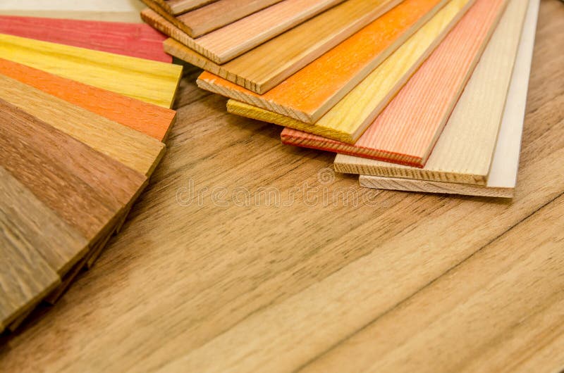 Wood Color and Texture Samples Stock Photo - Image of closeup ...