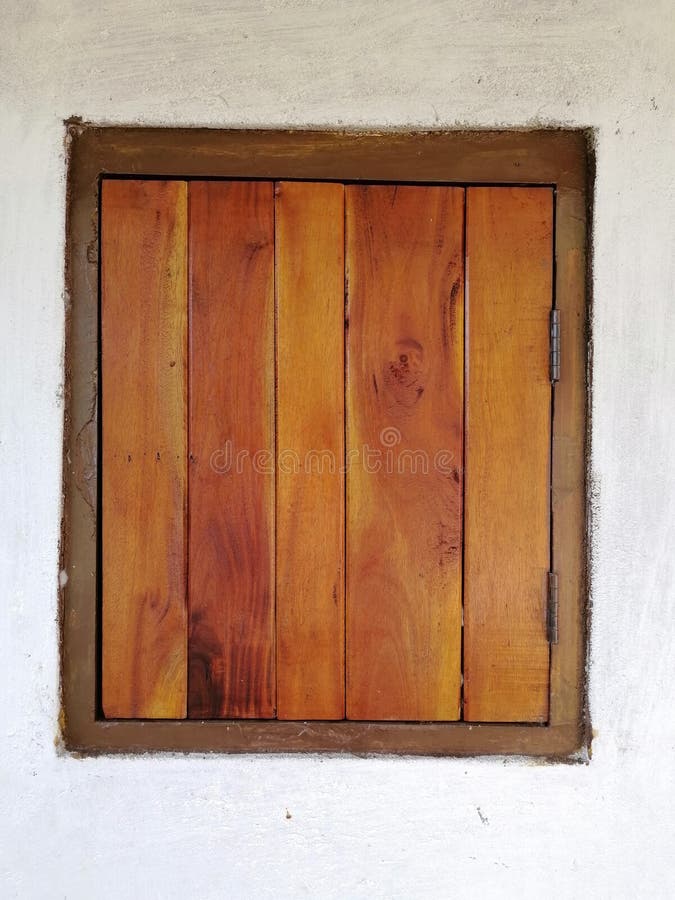 Beautiful Wood Colour Window.it S Closed. Stock Photo - Image of colour ...