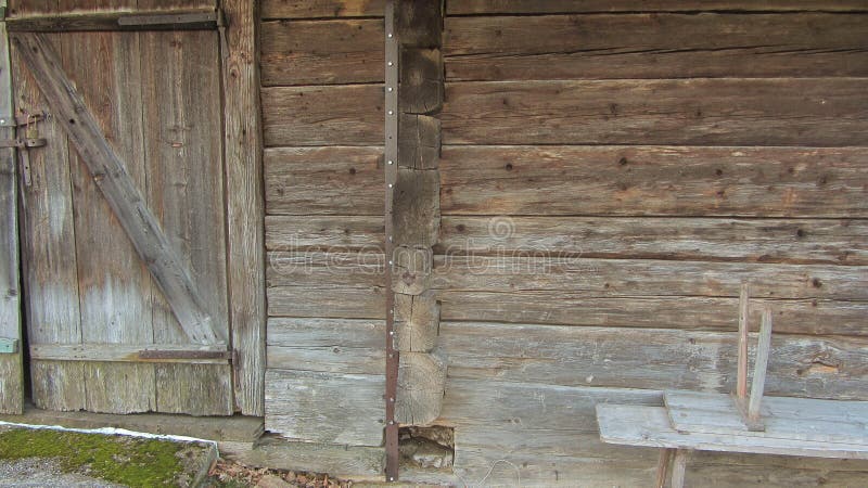 Wood Connection or Timber Joint on Log House Stock Image - Image of ...