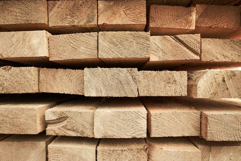 Wood for Construction. the Building Material is Prepared for ...