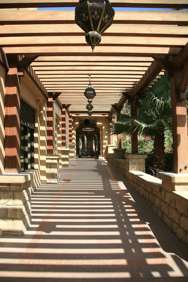 Wood Corridor stock photo. Image of reflection, sign, lines - 5007114