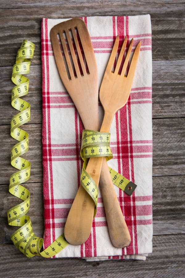 Wood Covered with a Tape (concept of Diet and Healthy Food) Stock Image ... Wood Covered with a Tape (concept of Diet and Healthy Food) Stock Image ...