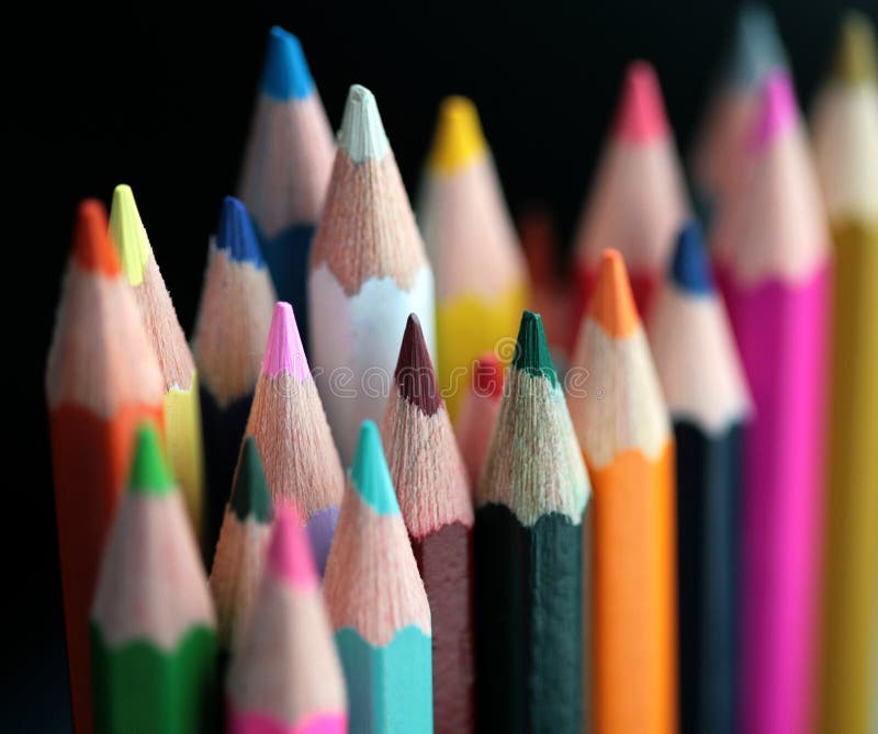 Wood crayon stock photo. Image of bright, focus, group - 15852670