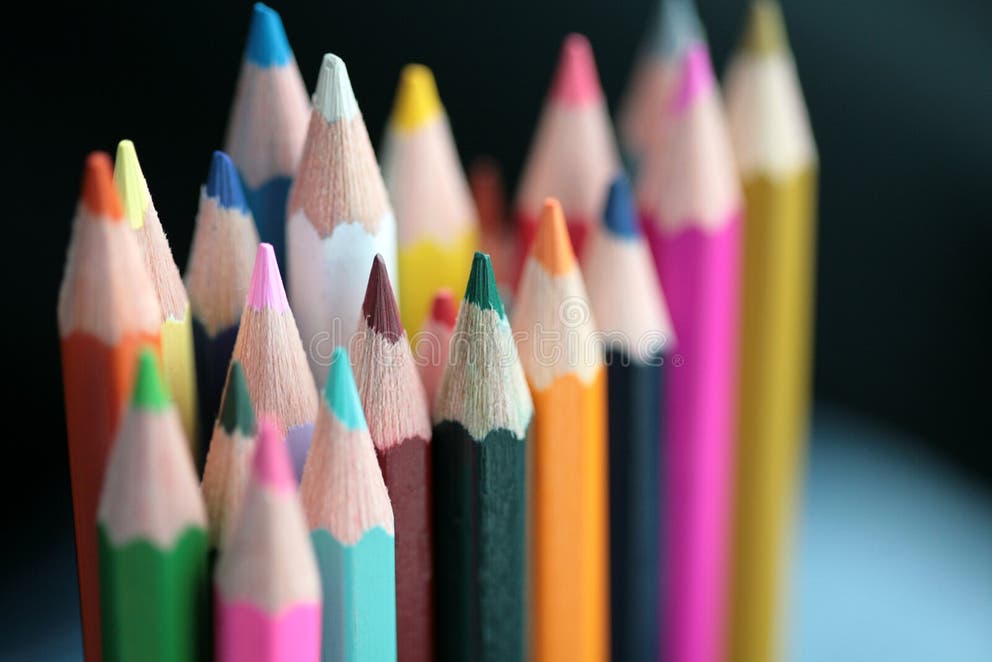 Wood crayon stock photo. Image of group, crayon, multicolored - 1940020