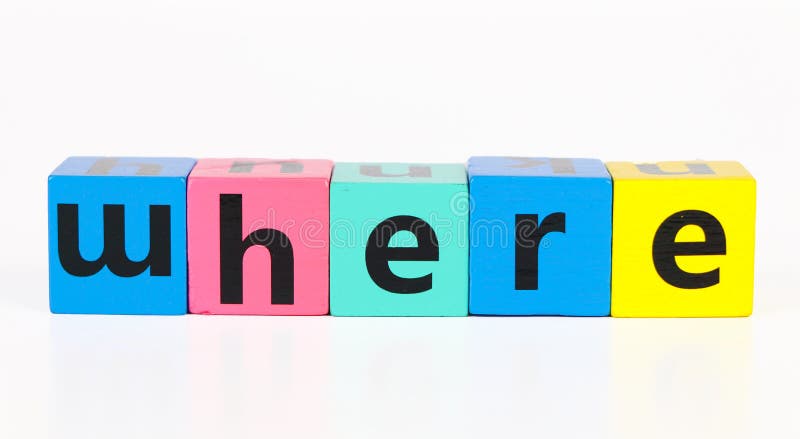 Where Wood Cube Isolated stock image. Image of travel - 292940057