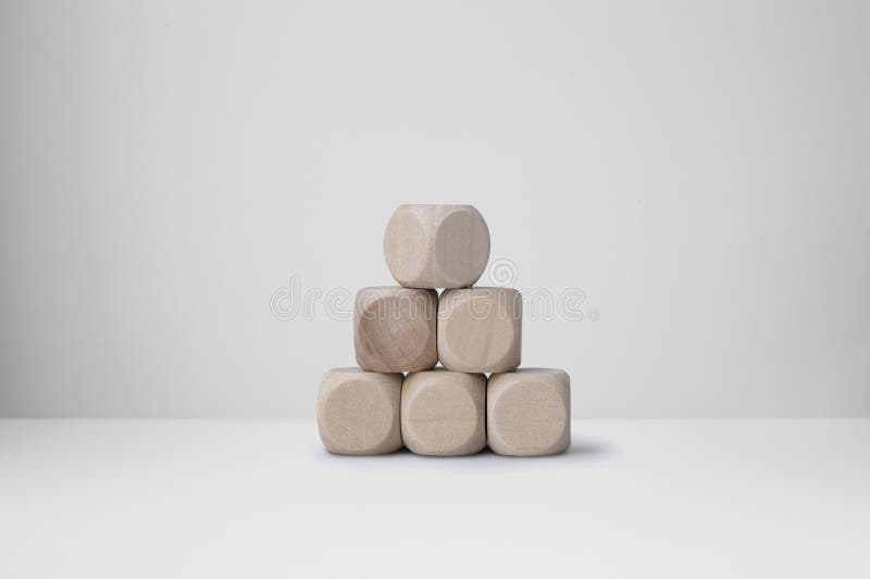 Wood Cube Stacking Isolated on Background Stock Photo - Image of ...