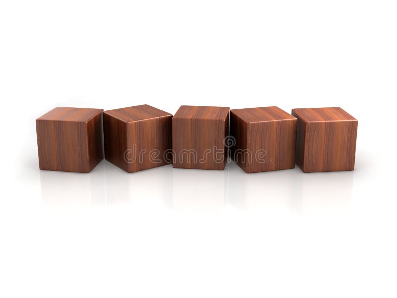 Wooden Cubes Cube Wood Samples Textures Stock Vector - Illustration of ...